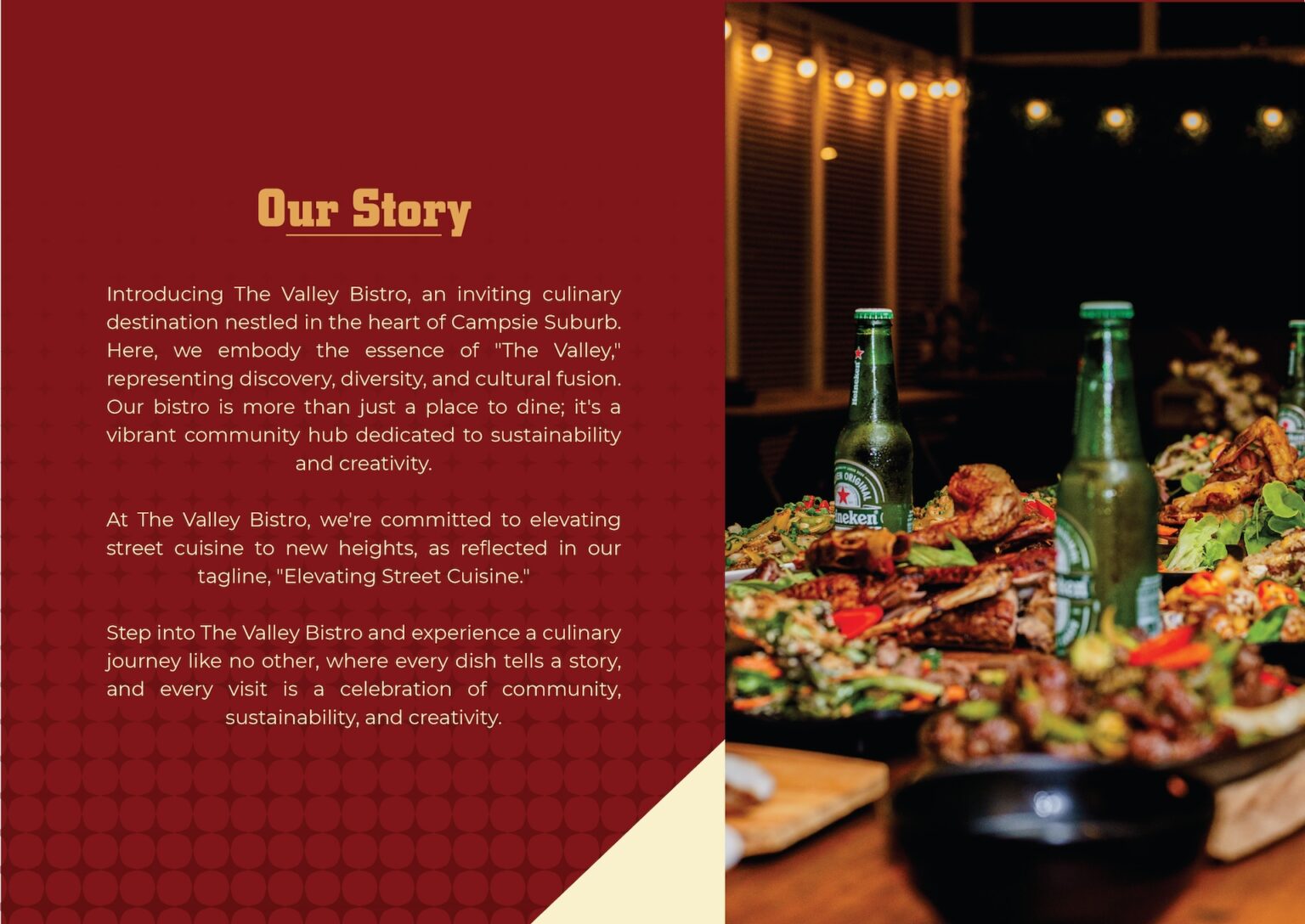 Menu - THE VALLEY BISTRO