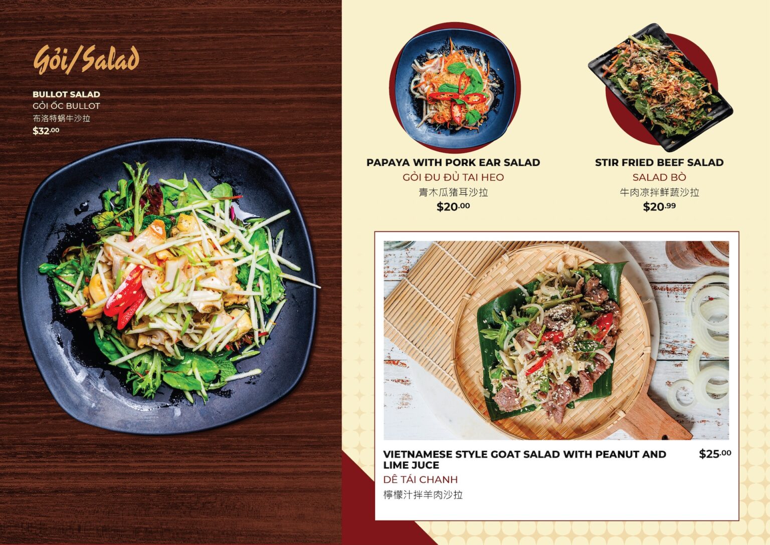 Menu - THE VALLEY BISTRO